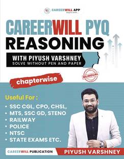 Careerwill PYQ Reasoning Book With Piyush Varshney (Bilingual): Buy ...