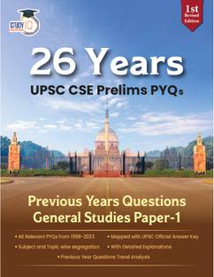 UPSC Prelims Previous Year Question Papers (PYQ) Last 26 Years Revised Edition GS-1, UPSC ...