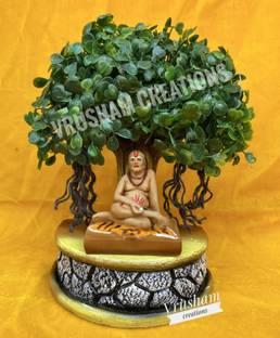 Vrusham Creations Shree Swami Samarth Tree with 3 inch Murti Decorative ...