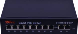 netfox 10 Port POE Switch (8 FE POE + 2 GIGA Uplink POE)120W 8 Ports ...