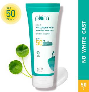 Plum Sunscreen - SPF 50 PA+++ Cica & Hyaluronic Acid Aqua-Light ...