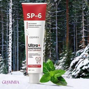 GLAMMIA SP 6 Toothpaste | Radiant Whitening Brushing Enamel Daily Safe ...