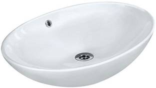 Jaquar Oval shape WASH BASIN | 640x425x155 mm | P02-JAQ-JDS-WHT-25901 ...