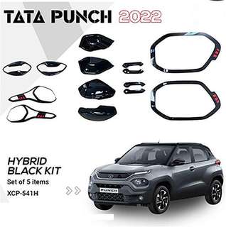CCE Exterior Chrome Accessories Hybrid black finish Combo Kit For Tata ...