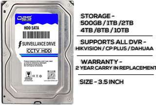 D25 Video 1TB Surveillance Hard Disk for All CCTV Camera DVR 1 TB ...