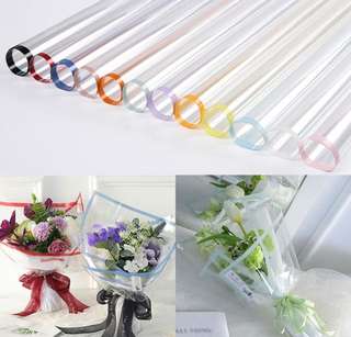 WYOG Wrapping paper for flower bouquet | (10 Sheets + 10 Ribbons) | Red ...