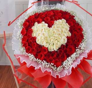 WYOG Wrapping paper for flower bouquet | (10 Sheets + 10 Ribbons) | Red ...