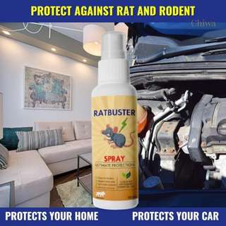 Bingeable Pack of 3 Rat Buster | 50ml Natural Rat Repellent Spray ...