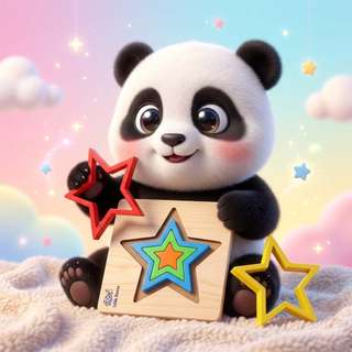 Maskeen Star Shape Sorting Puzzle Vibrant Colors Toddlers Activities ...