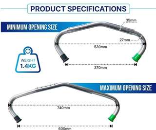 ApexLoom Cow Anti Kick Bar | Heavy-Duty Adjustable Milking Safety Tool ...