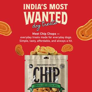 Chip Chops Chicken and Codfish Rolls Dog Snacks, 70 g Pack of 4 Cod ...