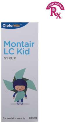 Montair LC Kid Syrup (60 ml) Price in India - Buy Montair LC Kid Syrup ...