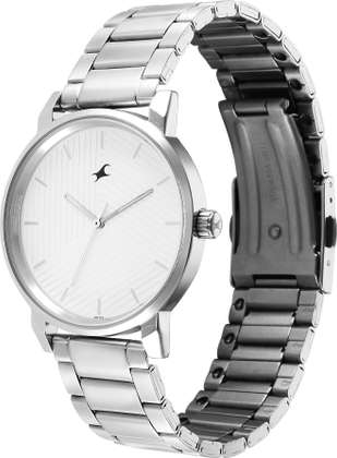 Fastrack Stunners 6.0 Fastrack Stunners White Dial Silver Metal Strap ...