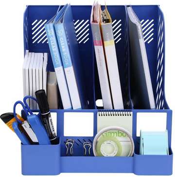 Flipkart.com | DaKos 3 Compartments Plastic File Rack, File Folder ...