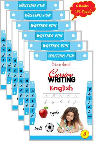 Cursive Writing Book - Cursive Handwriting Practice Books [Set of 4 ...