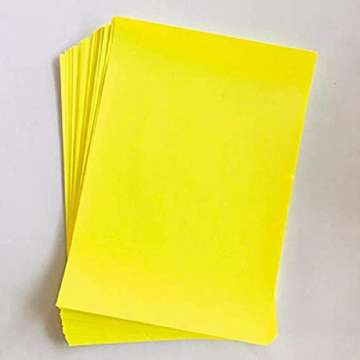 Flipkart.com | FRKB A4 Size Fluro Yellow Color Paper 50 Sheets for ...