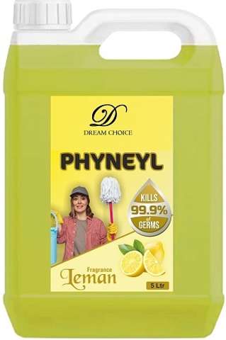 Lynex 5 litre white phenyl bottle. Floor cleaner and bathroom cleaner ...