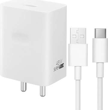 OPPO 45 W SuperVOOC 4 A Wall Charger for Mobile with Detachable Cable ...