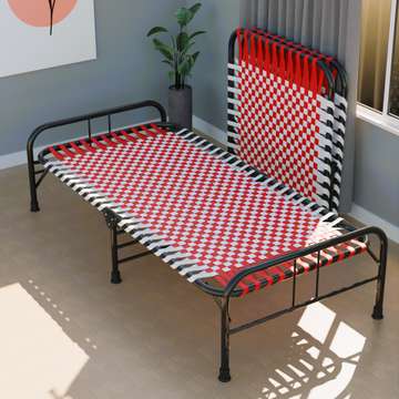 HussainFuniture Single Folding Bed | Folding Palang | Heavy Duty Metal ...