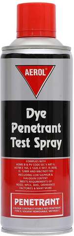 Aerol Dye Penetrant Test (DPT) Spray Kit Dye Penetrant, Developer ...