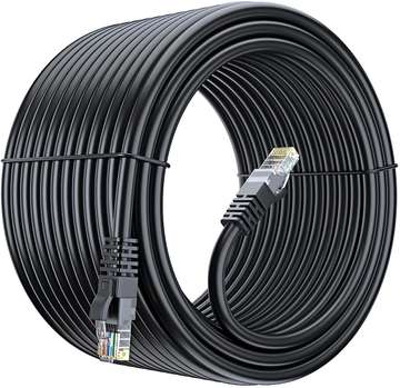 GITRU LAN Cable 100 m 100 Meter CAT6 24AWG CCA High Speed Outdoor ...