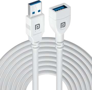 TERABYTE Reversible USB 2.0 2 A 2 m USB Extension Cable Male to Female ...