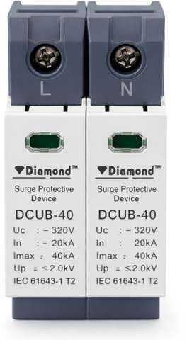 amiciSmart AC Surge Protector, 275V 20KA~50KA SPD Lightning Protection ...