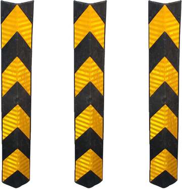 Ladwa 1000mm, 4 Pieces Parking Safety Pillar Guard, Rubber Corner ...