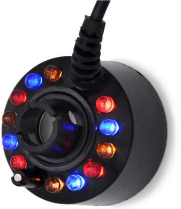 shockley 24V Mist Maker 12 LED Fogger Fountain Fog Machine Atomizer ...