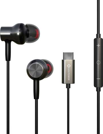 Hammer Nova C-Type wired Earphones with Mic,Powerful Bass,In-line ...