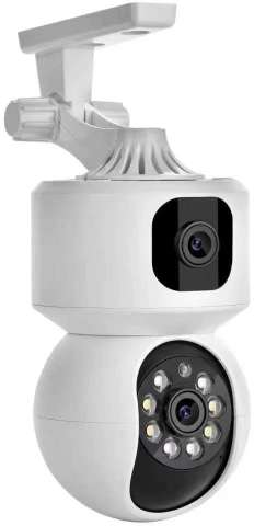 Bzrqx PTZ Ultra HD 360° CCTV Dual-Lens Camera with Night Vision and 4G ...
