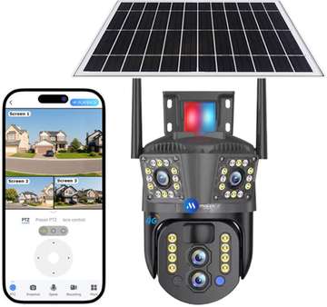 COFE CF-4G-PTSL24-BDL | Wi-fi 6 Solar 4G Camera |10 Days Backup | 24x7 ...