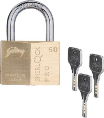 Godrej Locks No. 1 Made in India 60mm Padlock, Hardened shackle Padlock ...