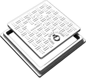Rubik FRP Manhole 12*12Inch |5 Tons Capacity Chamber Cover Durable Sump ...