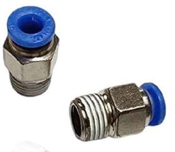 Implemental 1/4" Male Connector Air Push Type Pneumatic Fittings (Pack ...