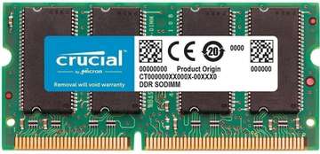 Crucial 3200 DDR4 8 GB (Single Channel) Laptop SDRAM (CB8GS3200) or ...