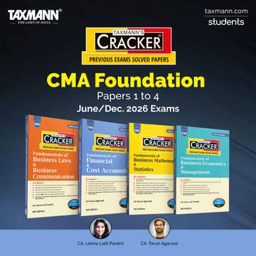 Taxmann's CRACKER COMBO For CA Foundation | Jan./May 2026 Exams ...