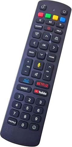Jio Remote Original 43 Key Set-Top Box Remote Bluetooth Voice Control ...