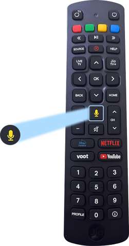 Jio Remote Original 43 Key Set-Top Box Remote Bluetooth Voice Control ...