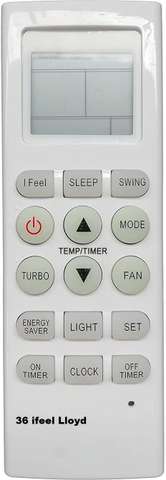 Sayeny A/C Remote Control Digital LED Display for LLOYD AC Remote ...