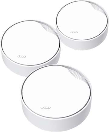 TP-Link Deco BE25(3-pack) BE5000 Whole Home Mesh WiFi 7 System Mesh ...