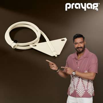 Prayag Jet Spray 1 m Toilet Hand Shower Gun with Tube & Hook, Bathroom ...