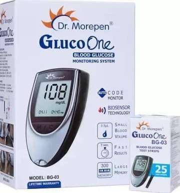 Dr. Morepen 50 strips Glucometer Price in India - Buy Dr. Morepen 50 ...