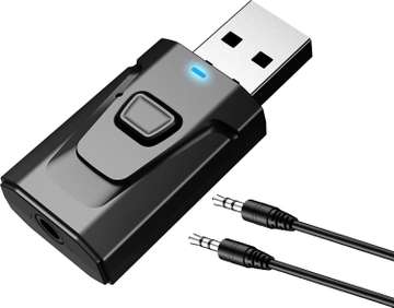 VOXX USB Bluetooth Audio Stereo Receiver Wireless Handsfree Bluetooth ...