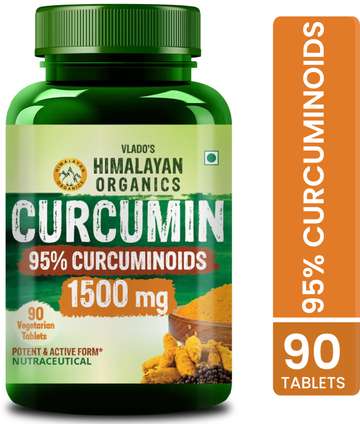 Nakpro Curcumin Tablets with Piperine & 95% Curcuminoids, Anti ...