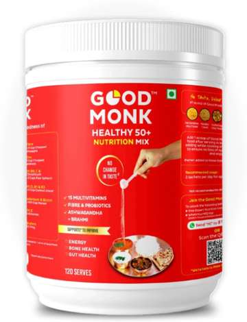 Good Monk Healthy 50+ Nutrition Mix|Energy&Bone Health|Multivitamin ...