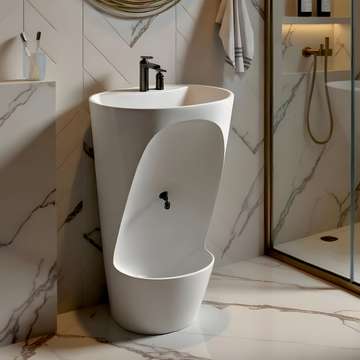 Plantex Wudu Basin/Ceramic Designer Pedestal Wash Basin/Premium One ...
