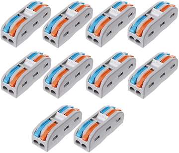 POWER CONNECT 3-Way Push Fit Connector 3-Way Quick Push Type Lock 3 Pin ...