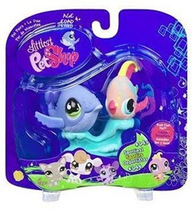 Hasbro Littlest Pet Shop Purple Whale And Angel Fish 643 And 644 ...