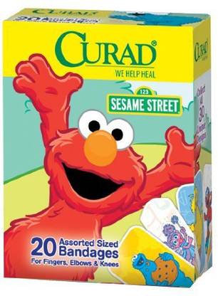 Curad Children's Bandages, Sesame Street Adhesive Band Aid Price in ...